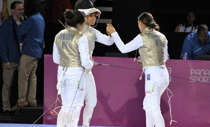 Con poco apoyo equipo femenil de esgrima logra bronce en Lima 2019