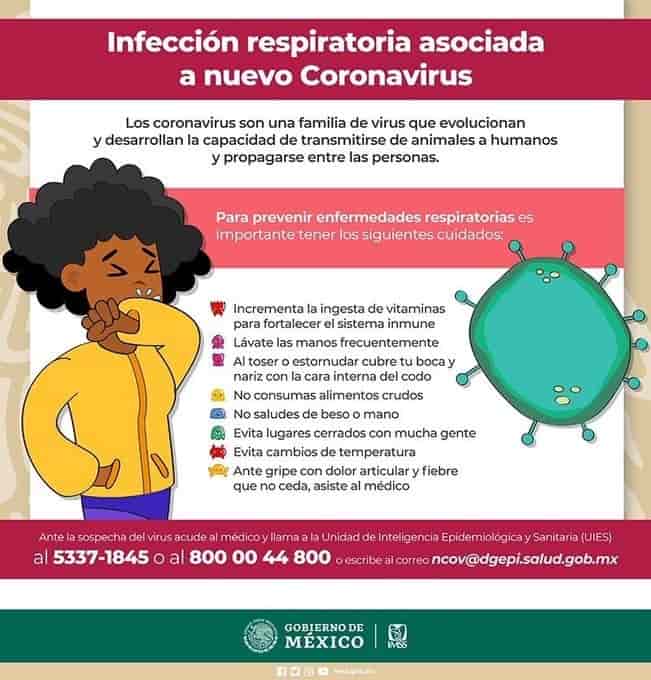 Intensifica IMSS difusión de recomendaciones para evitar el coronavirus