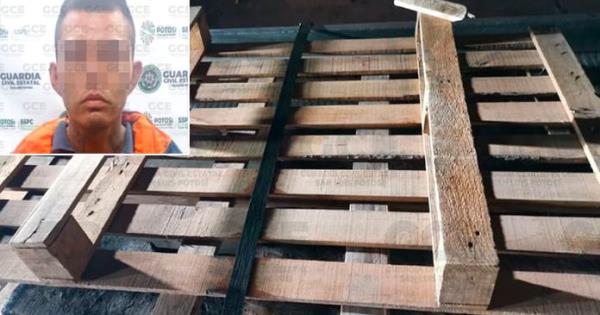 Individuo robaba madera de una vivienda